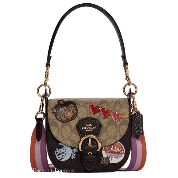 Coach | Bags | Coach Shoulder Bag 7 In Colorblock Signature Canvas With ...